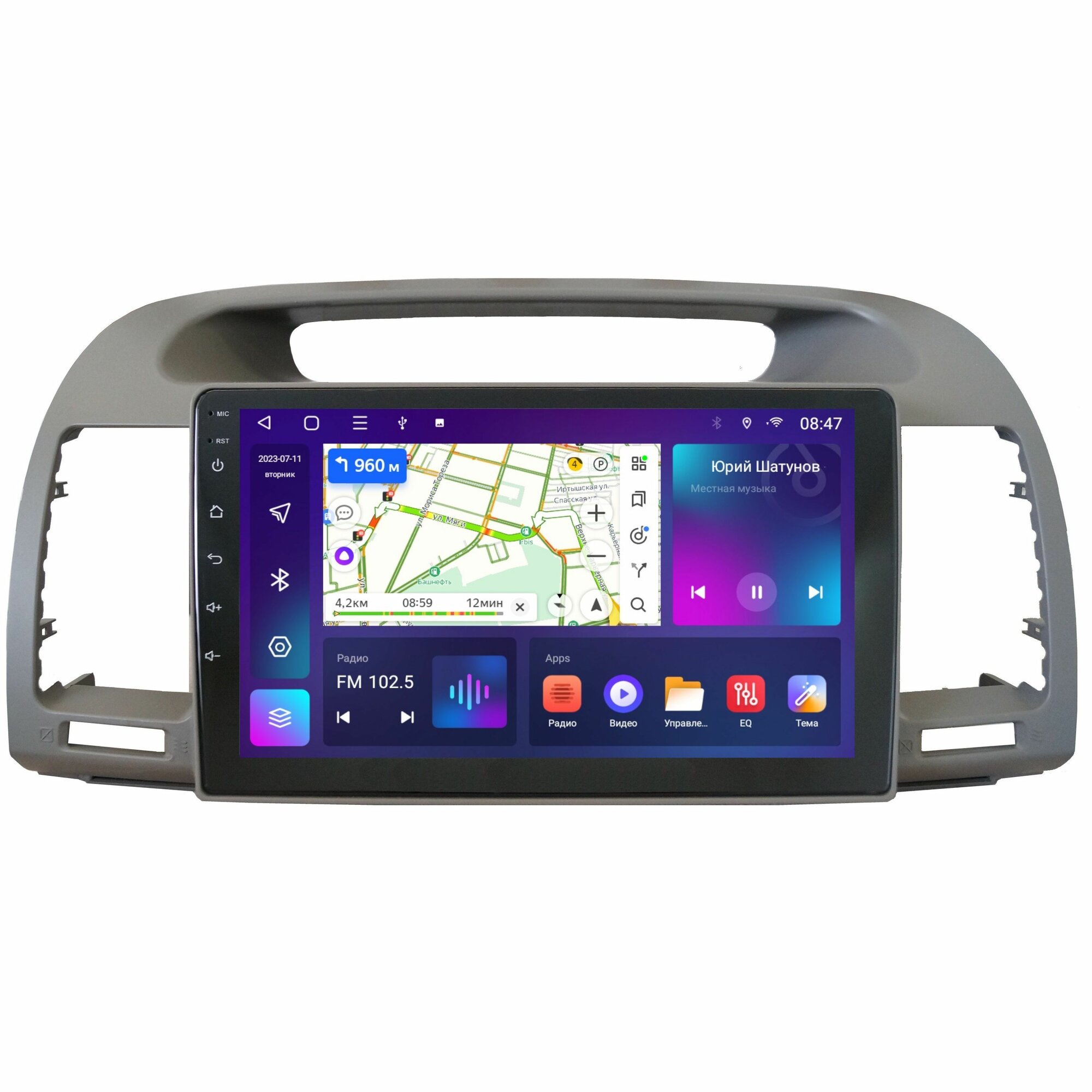Магнитола Epic T18 Toyota Camry 30 1999-2006 - Android 12 - Процессор 8 ядерный - Память 6+128Gb - Carplay - DSP 36 - 4G(Sim)