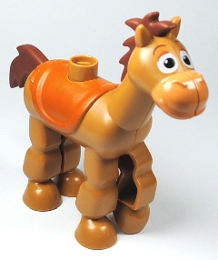 Duplo Horse, Toy Story (Bullseye), horse04c01pb01 Medium Nougat U
