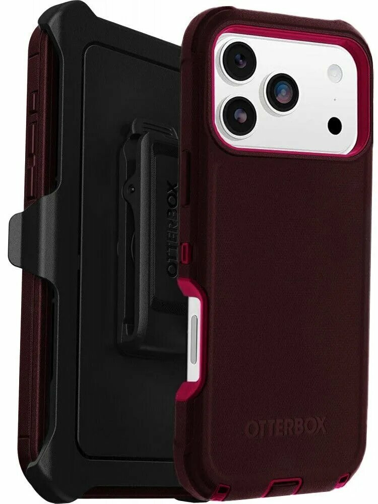 Чехол для мобильного телефона OtterBox iPhone 17 Pro Max 6,9-дюймовой (Only) серии Defender, с защитой портов-задний зажим-кронштейн