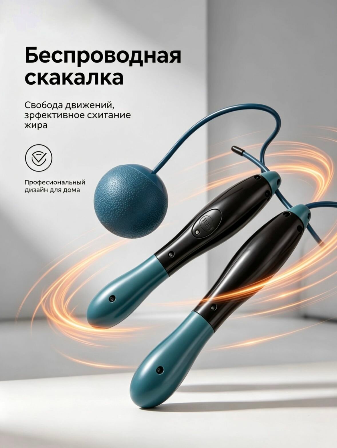 Умная скакалка с электронным счетчиком скоростная . профессиональная скакалка