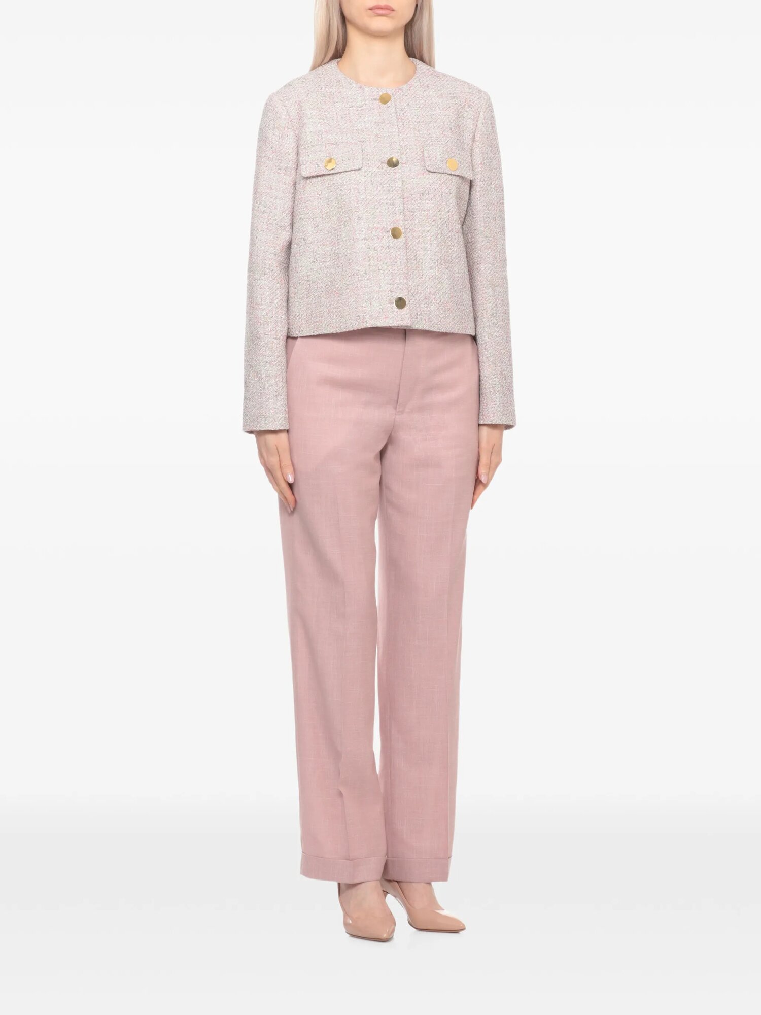 Куртка Lardini Bouclé tweed jacket, размер 44, разноцветный — фото 1