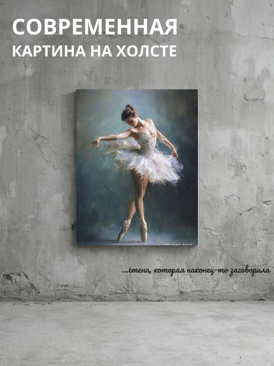 Картина на холсте Балерина 20x30 см