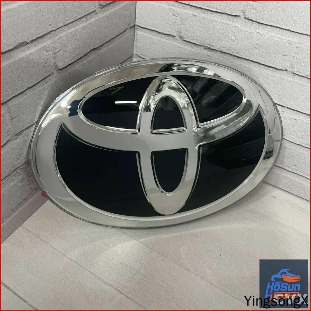 Эмблема на решетку радиатора для Toyota Тойота 140х96 стекло-c