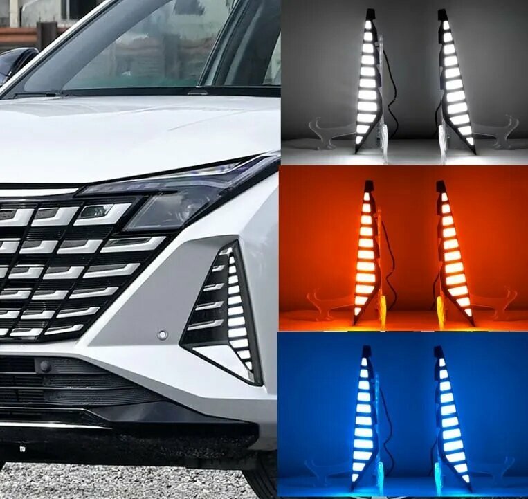 Фара автомобильная, Огни дневные ходовые, 2 шт, арт. Changan UNI-Z 2024 2025 2026