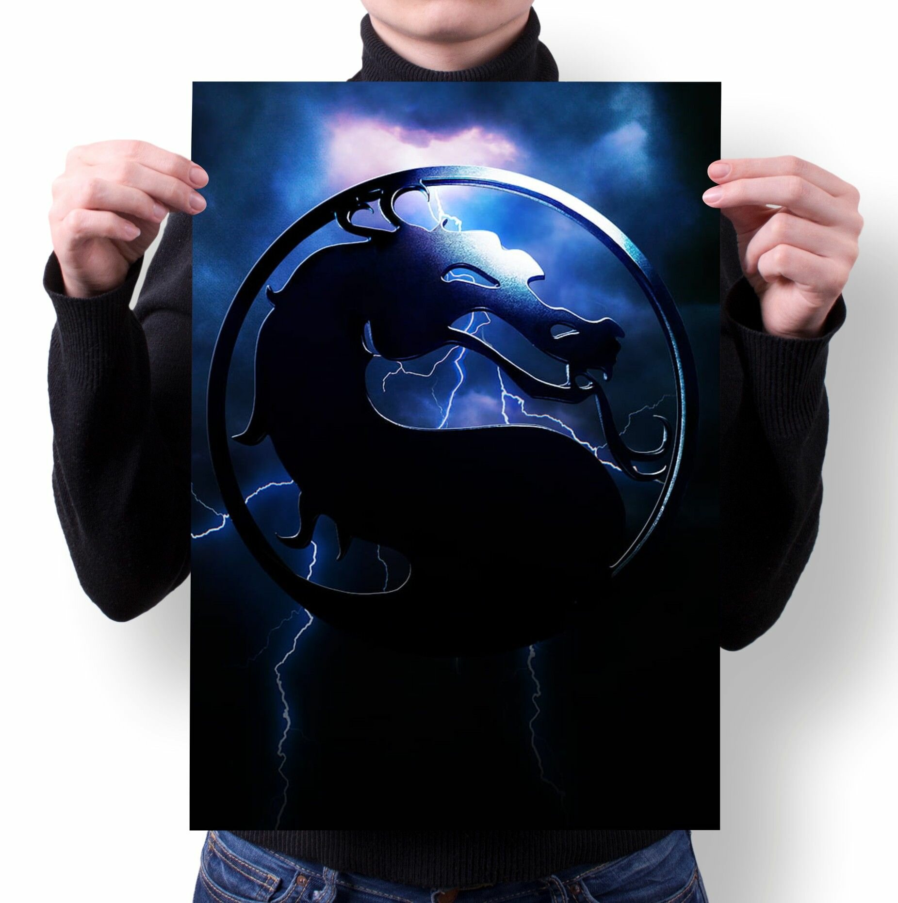 Плакат формата А3 с принтом "Мортал Комбат", Mortal Kombat