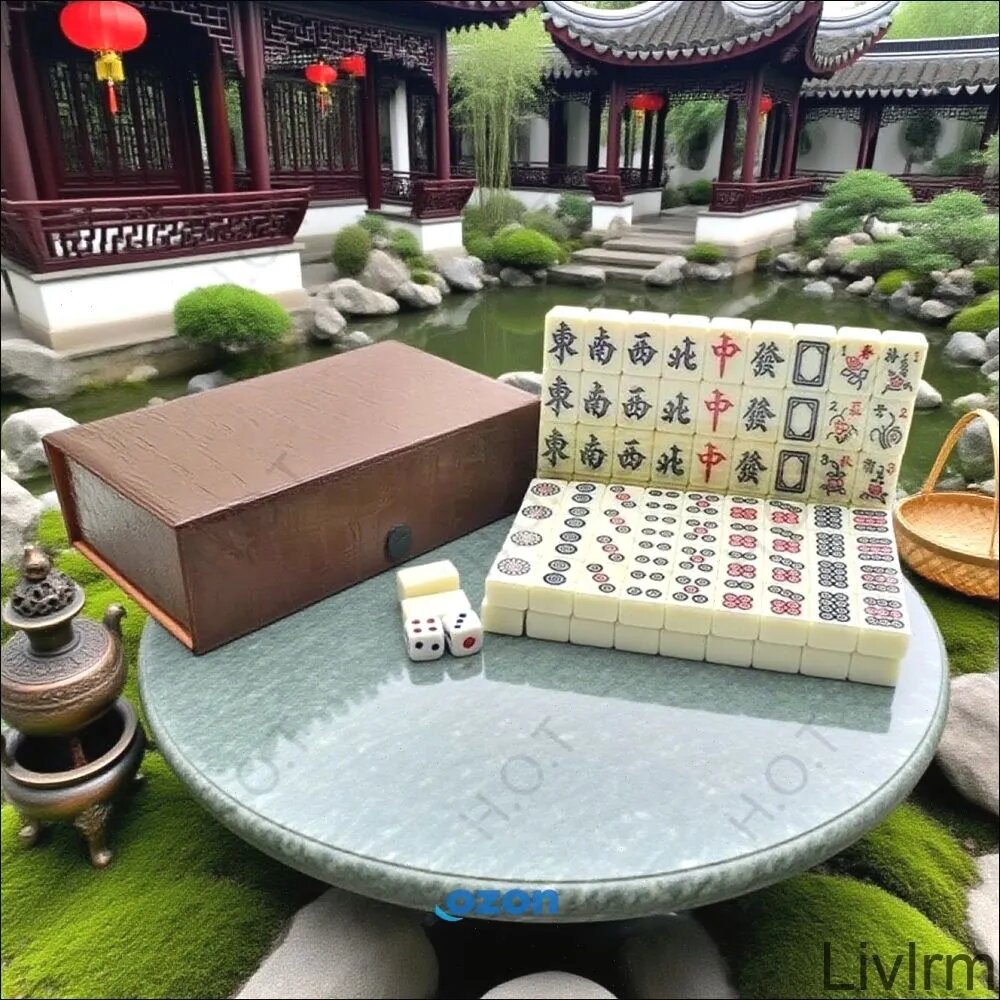 Настольная игра Маджонг Вита классическая игра для всей семьи Cina 144 плитки