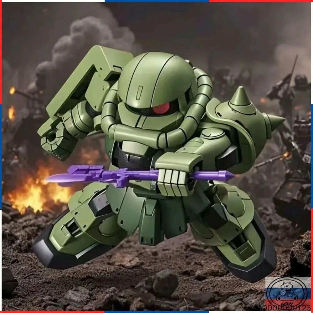 Фигурка модель робота SD Zaku SDCS 9 см робот_для_сборки для аниме_игрушка_для_взрослых и коллекционеров