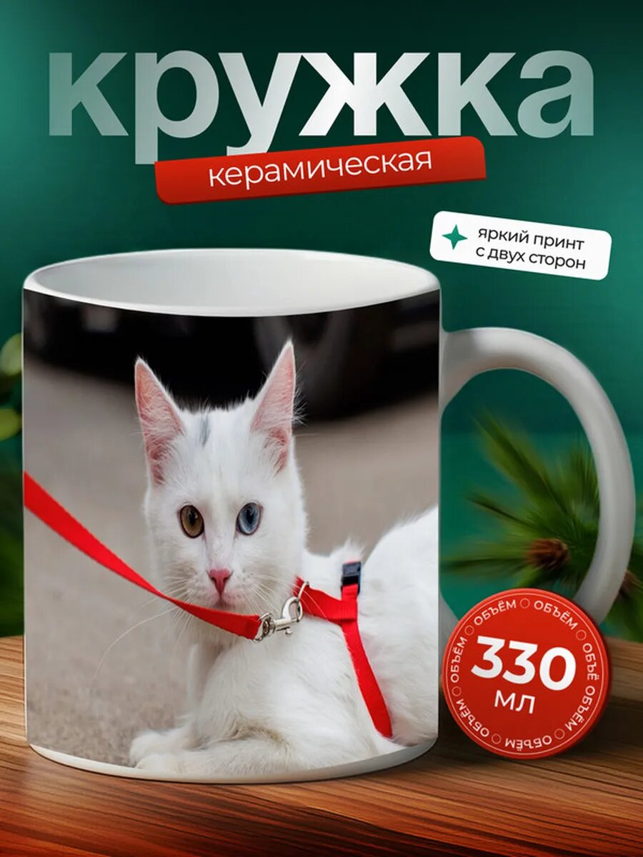 Кружка Турецкая ангора кошка 55,