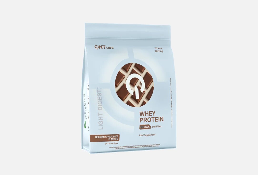 QNT Light Digest Whey Protein Протеин со вкусом бельгийского шоколада 500 г