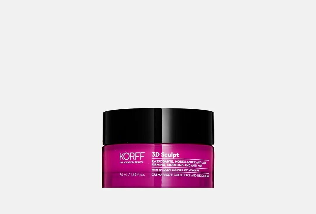 KORFF 3D Sculpt FIRMING, MODELING AND ANTI-AGE FACE AND NECK CREAM Моделирующий омолаживающий крем для лица и шеи 50 мл