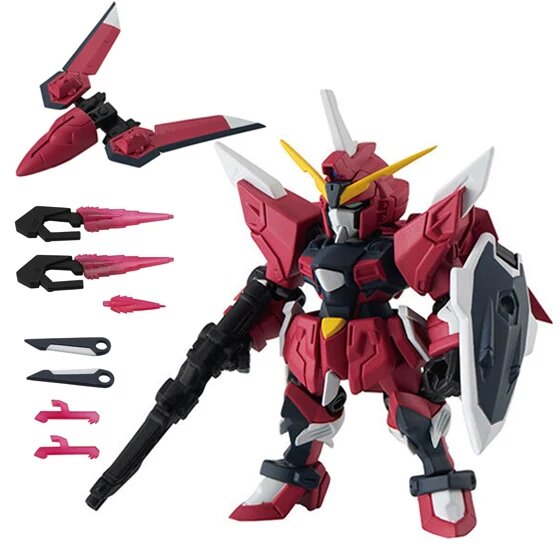 Конструктор Bandai Gashapon Rebuild MSE 26 Calibarn Aegis Gundam SEED Immortal Justice Strongman Высота в собранном