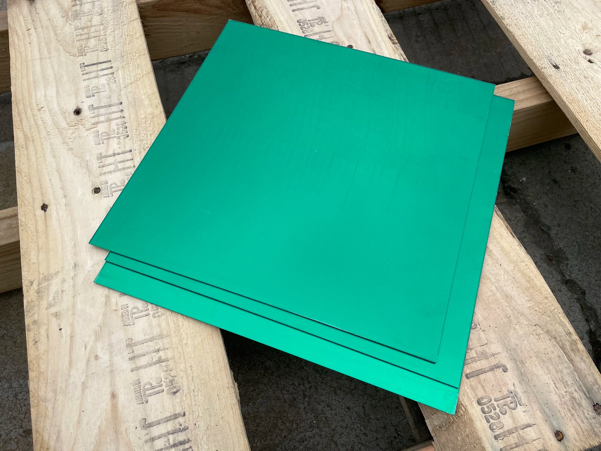 Цветной зеркальный акриловый лист 400x400 мм 2Pieces Per Pack, Dark Green