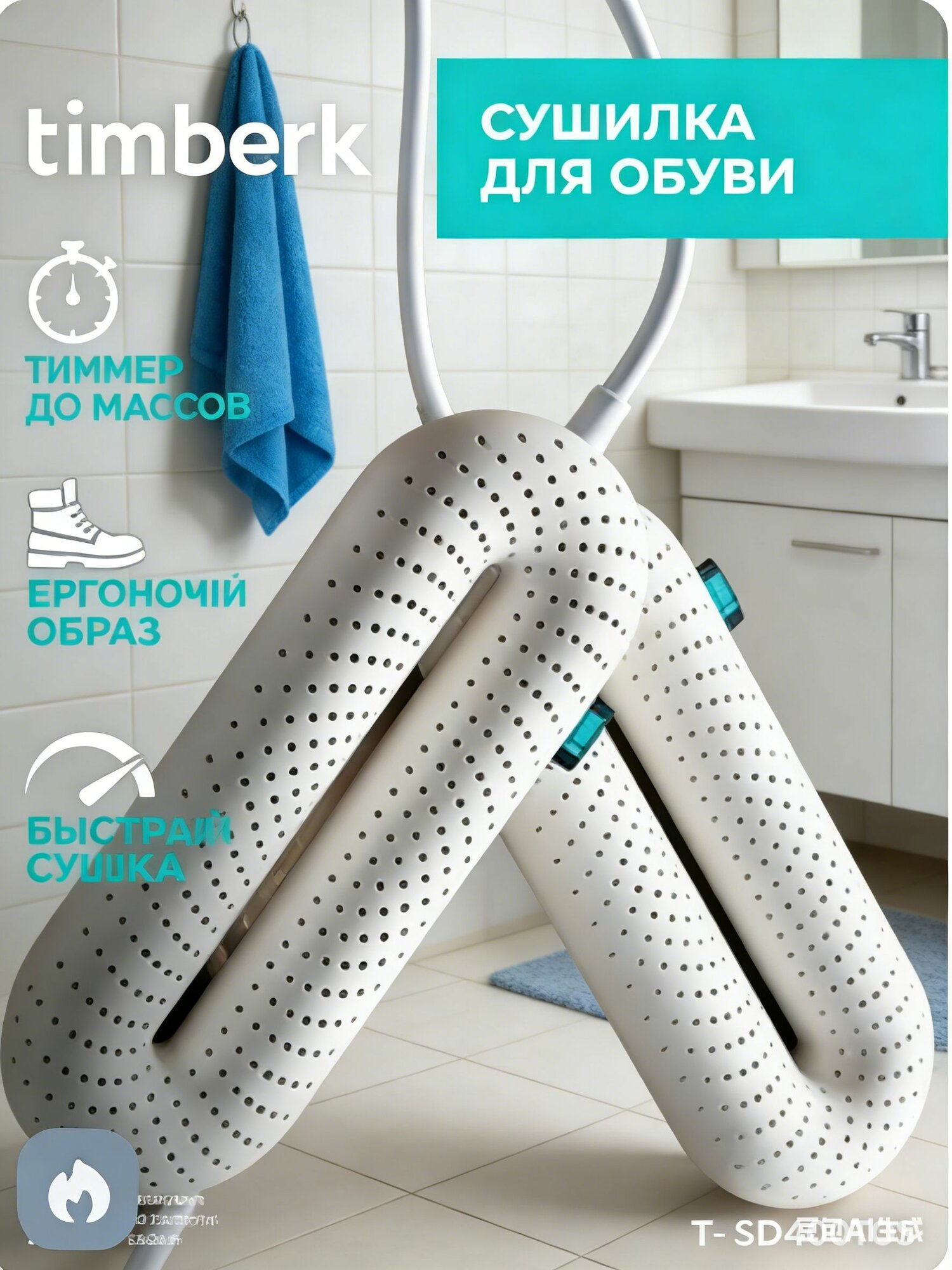 Сушилка для обуви 20 Вт с таймером до 9 ч — равномерная сушка без деформации, огнеупорные материалы, компактная