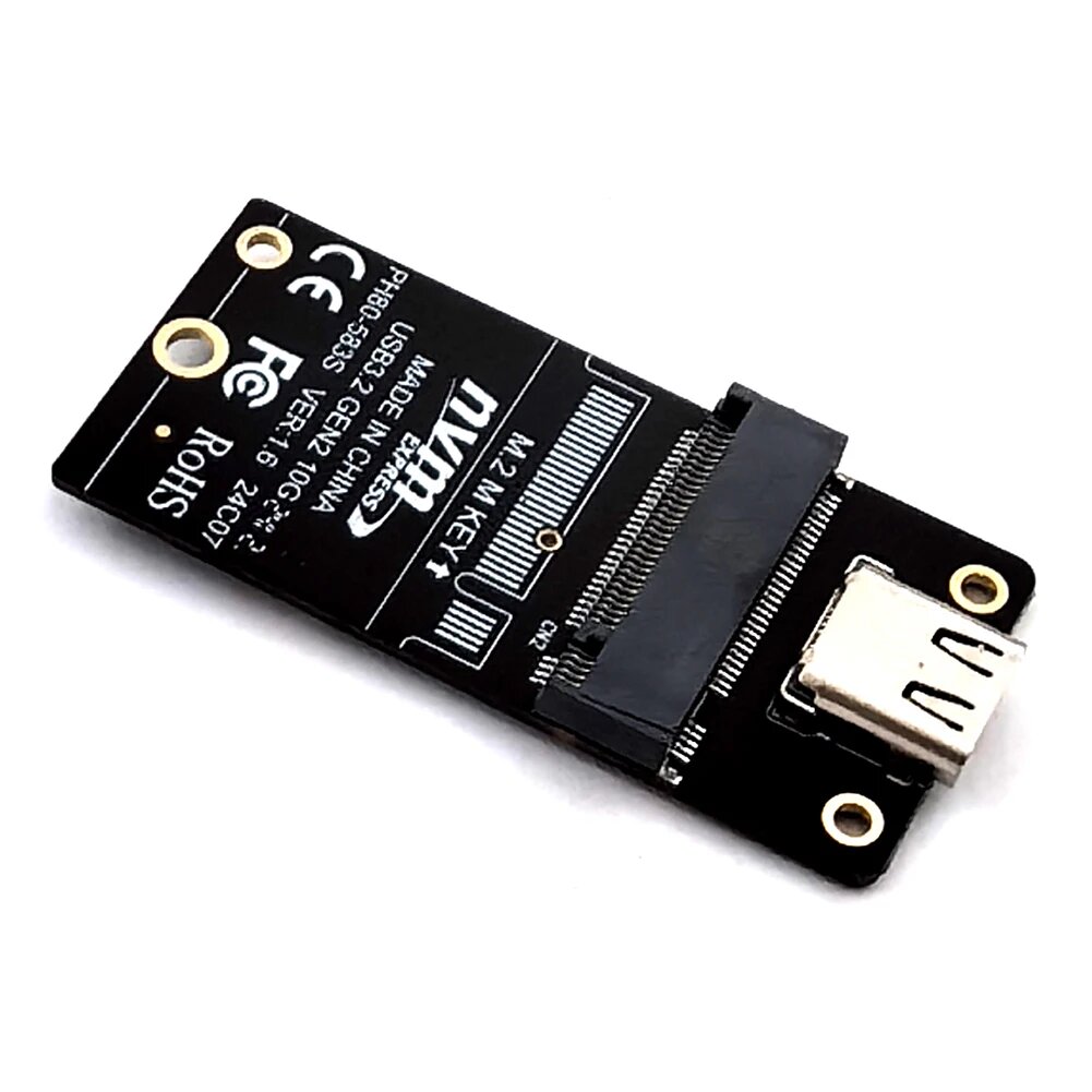 Aдаптер M.2 NVMe к Type-C JMS583 USB 3.2 10 Гбит/с