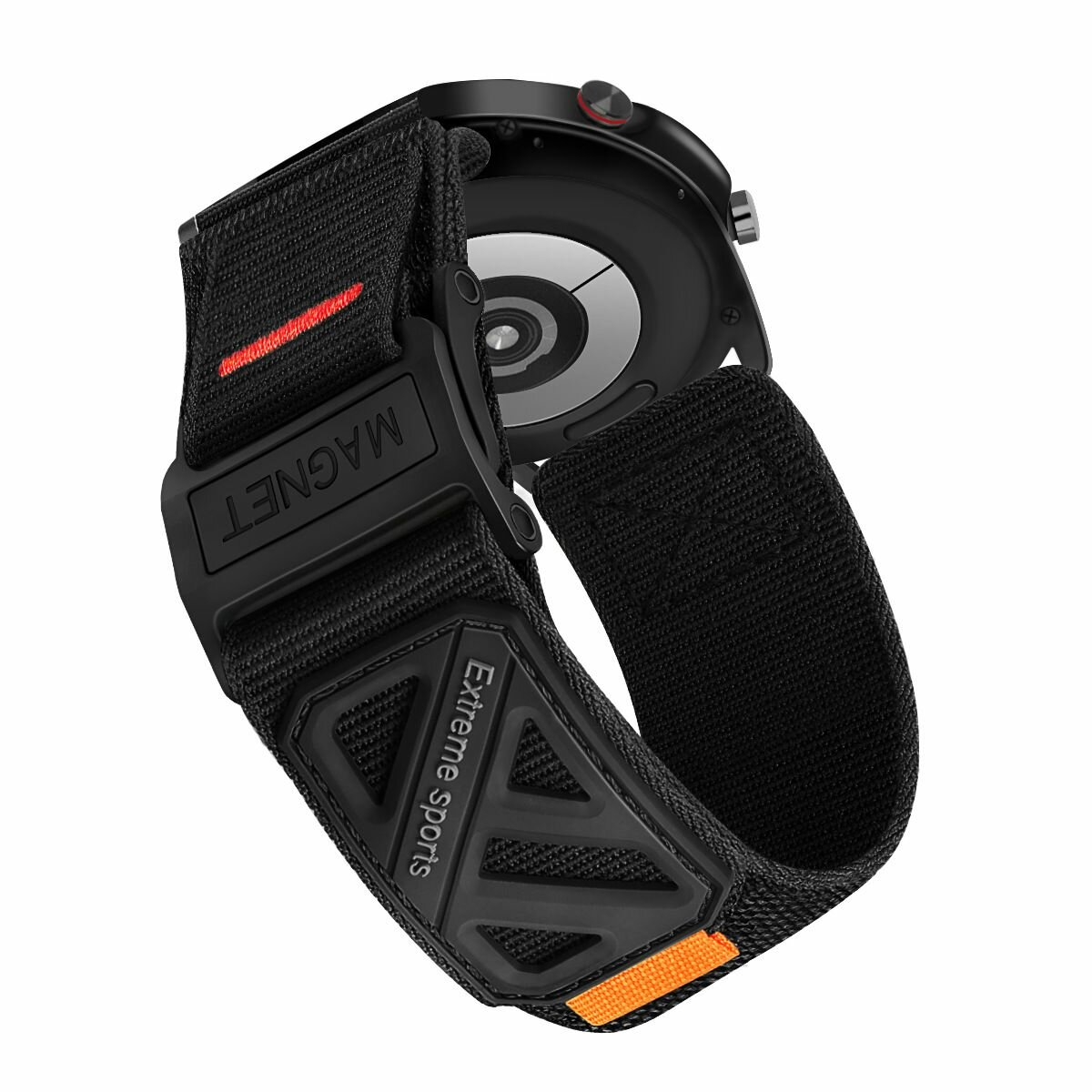 22mm ремешок для Amazfit Bip 5/6, Balance 2, Balance, Active Max, GTR 4, нейлоновый с магнитной застежкой и липучкой