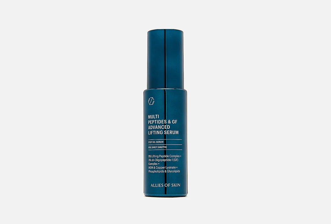 Allies of Skin Multi Peptides & Gf Advanced Lifting Serum Разглаживающая сыворотка для лица 30мл