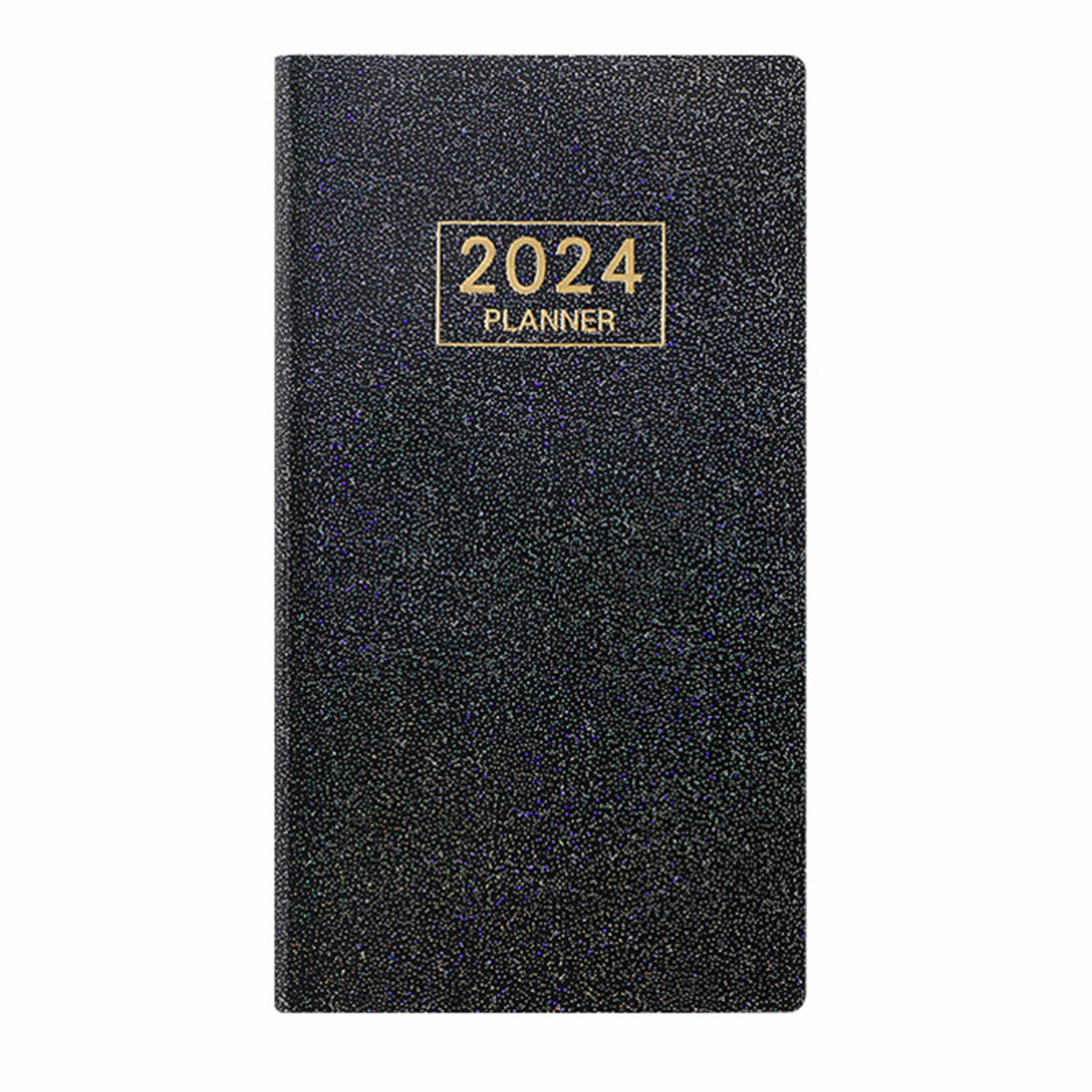 2024 A6 Agenda Notebook, блокнот для списков дел, ежедневник, еженедельник, планировщик, организатор, канцелярия, школьные принадлежности, материал: бумага, размер обложки: 17.3*9.6*0.9см, количество страниц: 60 листов/120 страниц, временной диапазон: