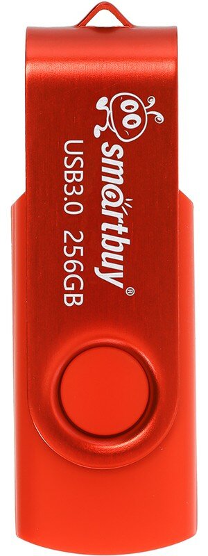 Устройство USB Flash Drive 256Gb SmartBuy SB256Gb3TWR Twist Red USB 3.0 пластик-металл