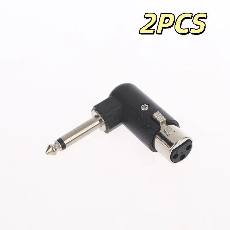 2шт XLR Female to 6.35mm Male Адаптер