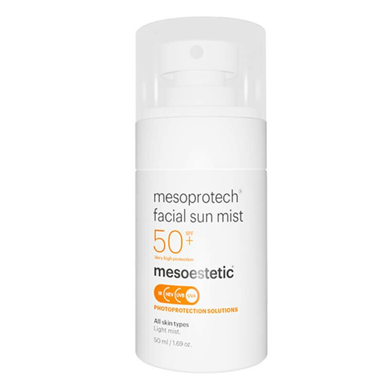 Mesoestetic Антивозрастной солнцезащитный спрей для лица Mesoprotech Antiaging Facial Sun Mist SPF 50+ / 50 мл