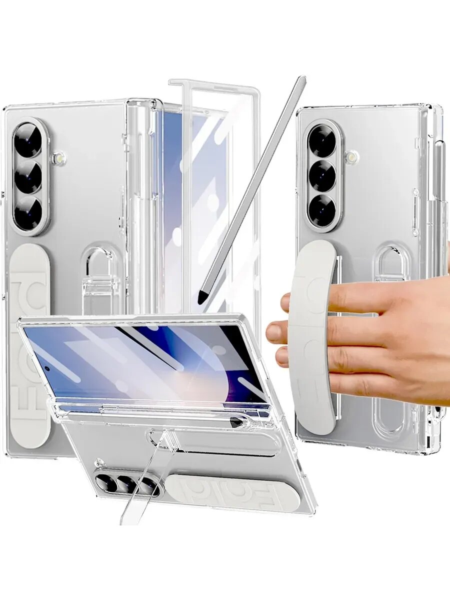 Чехол для Samsung Galaxy Z Fold 7 с защитой экрана стилусом