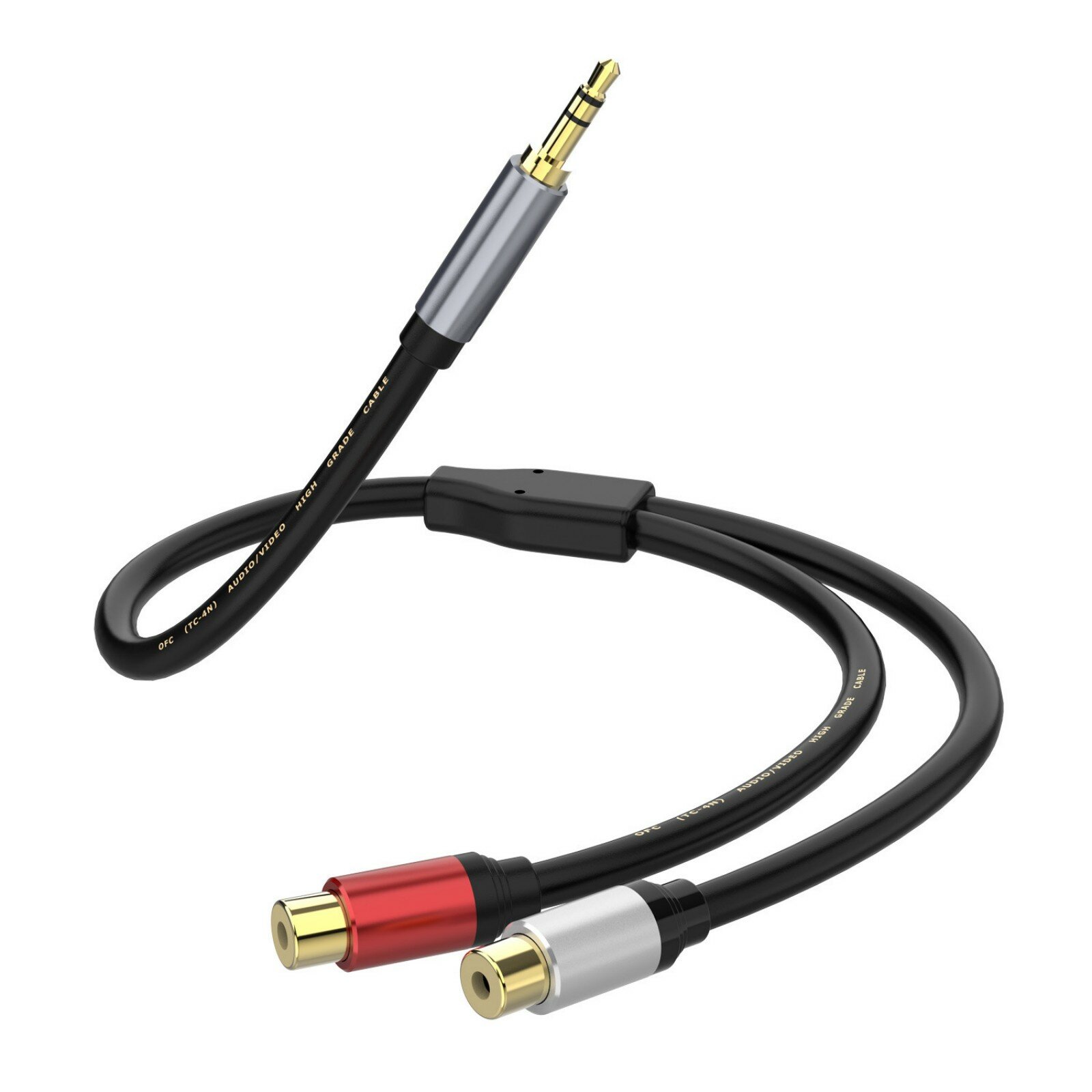 Кабель 3.5 мм на 2RCA для смартфонов, планшетов и домашних