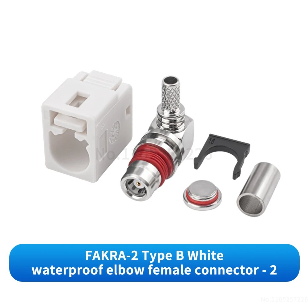 Водонепроницаемый разъем FAKRA-KW типов A, B, C, D, F, I, M, Z, модели 1.5 / 2 / 3 (1 FAKRA-B 2