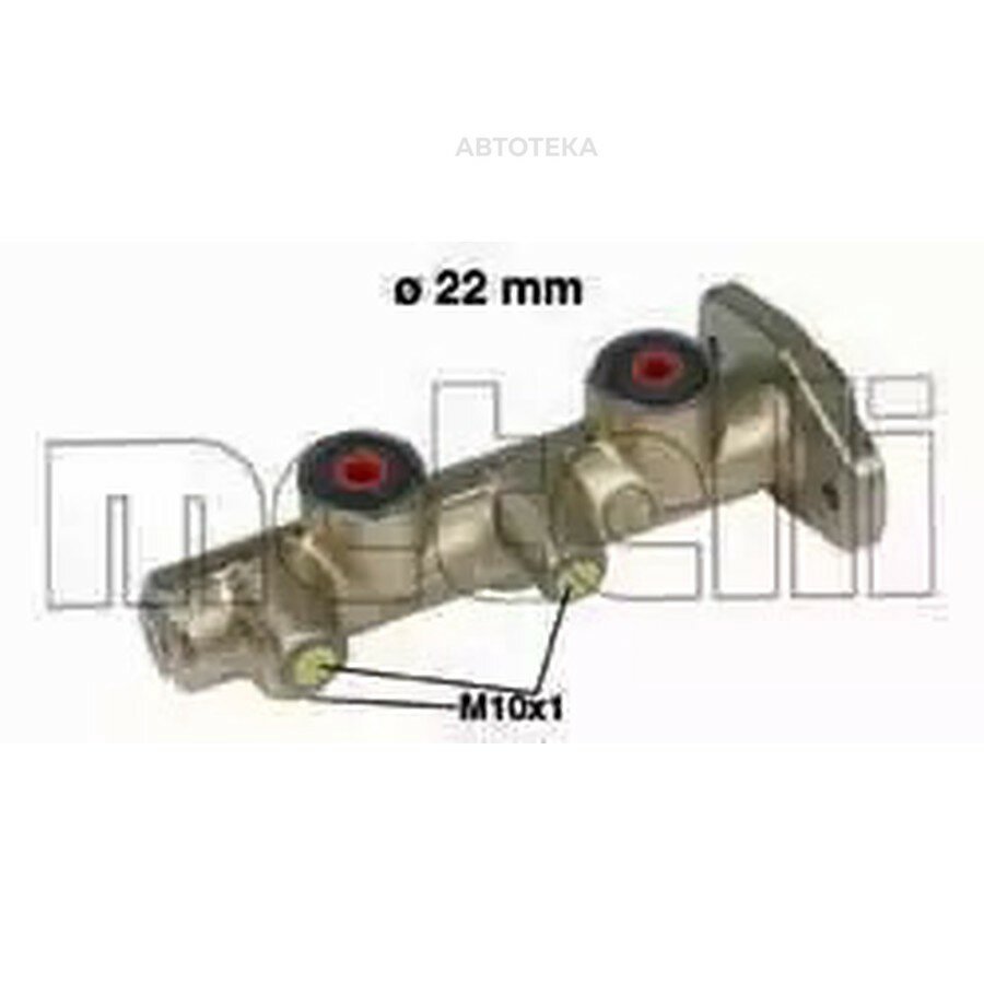 Главный тормозной цилиндр [22.2mm] METELLI 050170 FORD Transit 1.6/2.0 12/85-9/92