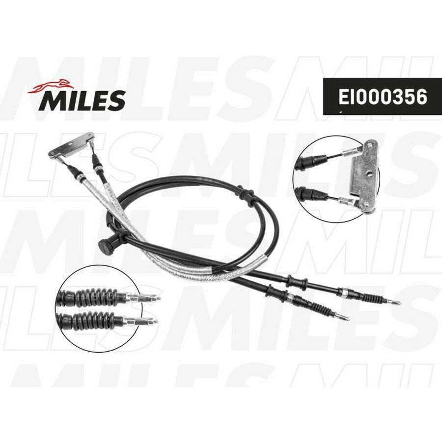 Трос ручного тормоза OPEL VECTRA C 02- зад. MILES EI000356