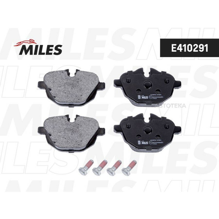 Колодки тормозные BMW 5 F10/F11/X3 F25/Z4 E89 2.0-3.0 10- зад. LowMetallic MILES E410291