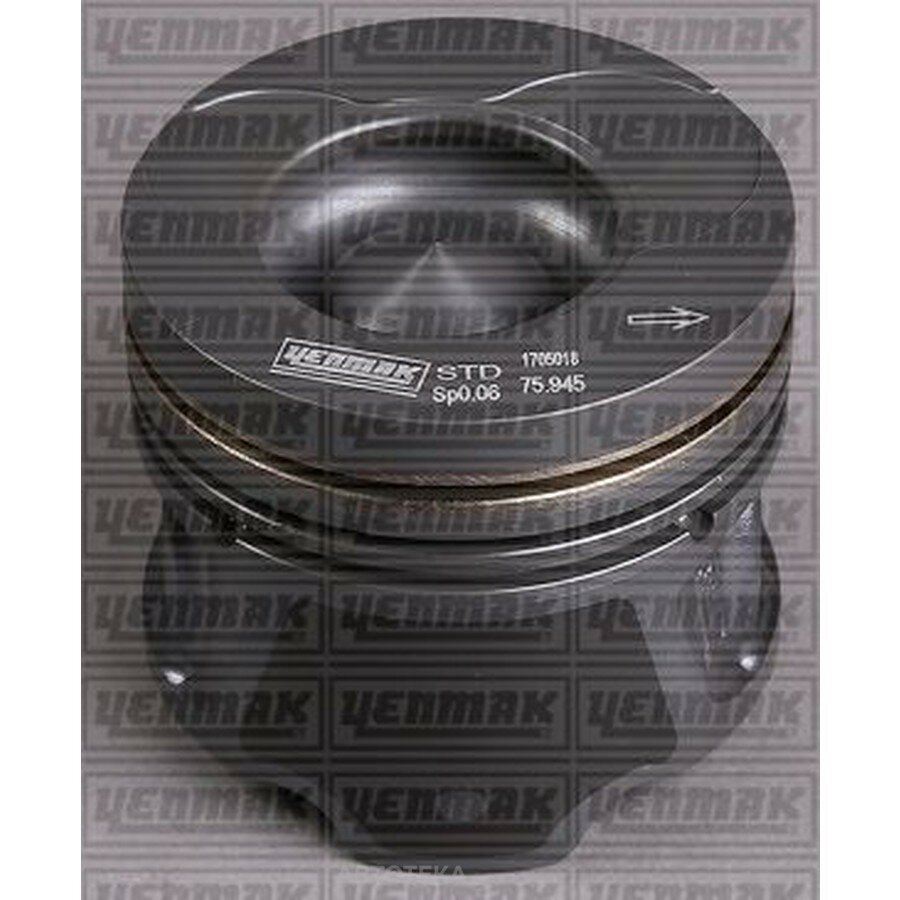 Поршень ДВС с кольцами YENMAK 3104175000 RENAULT: K9K 728 Euro3; O76,000 MM STD