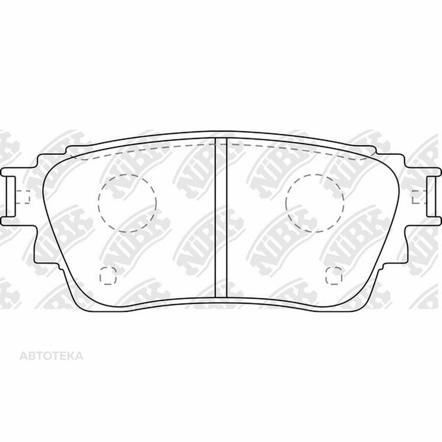 Колодки тормозные дисковые NIBK PN3815