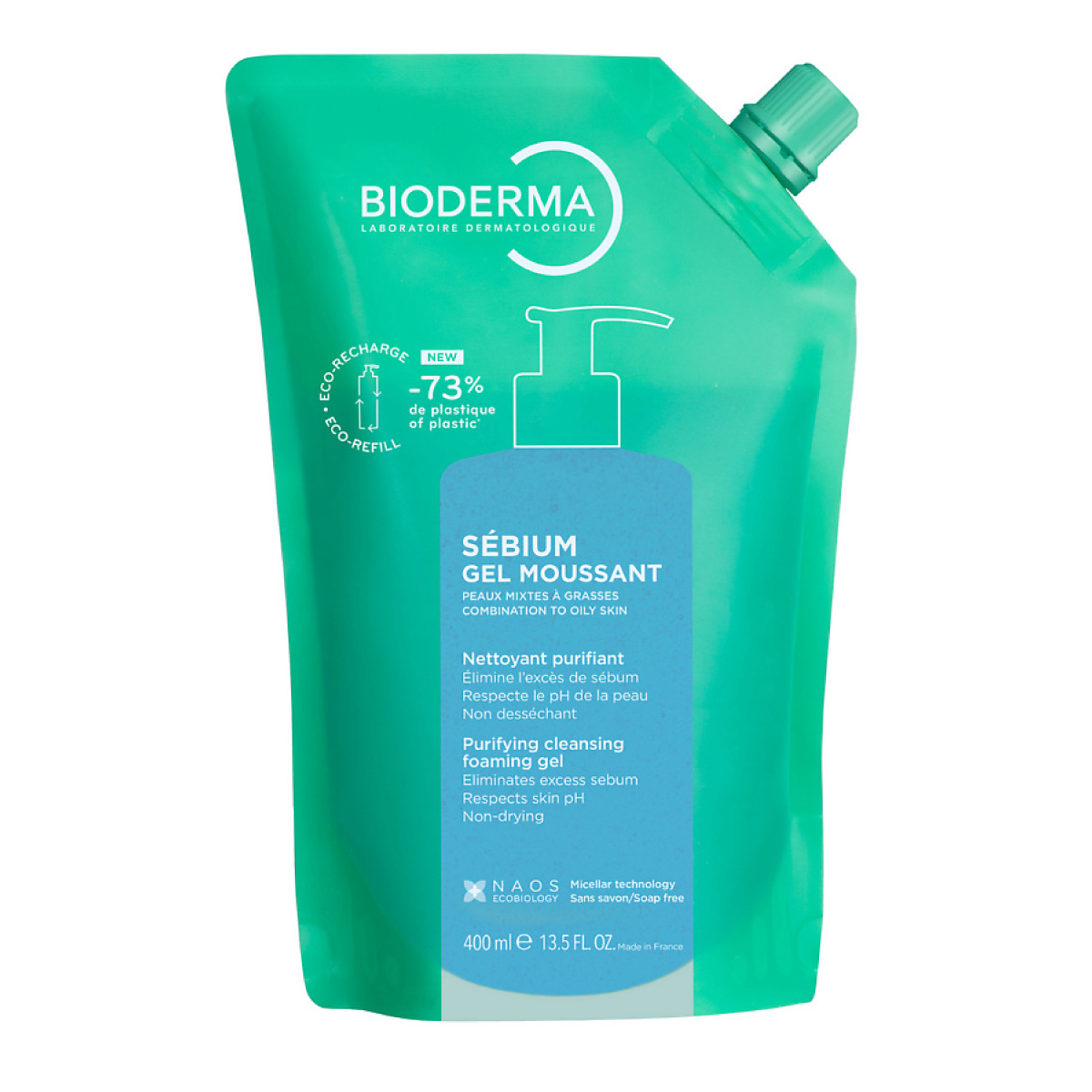 Биодерма (Bioderma) Себиум гель очищающий 400 мл