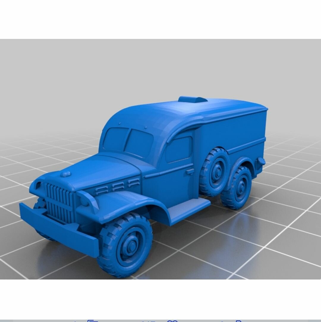 Dodge WC51. Ambulance. Масштабная модель 1:72.