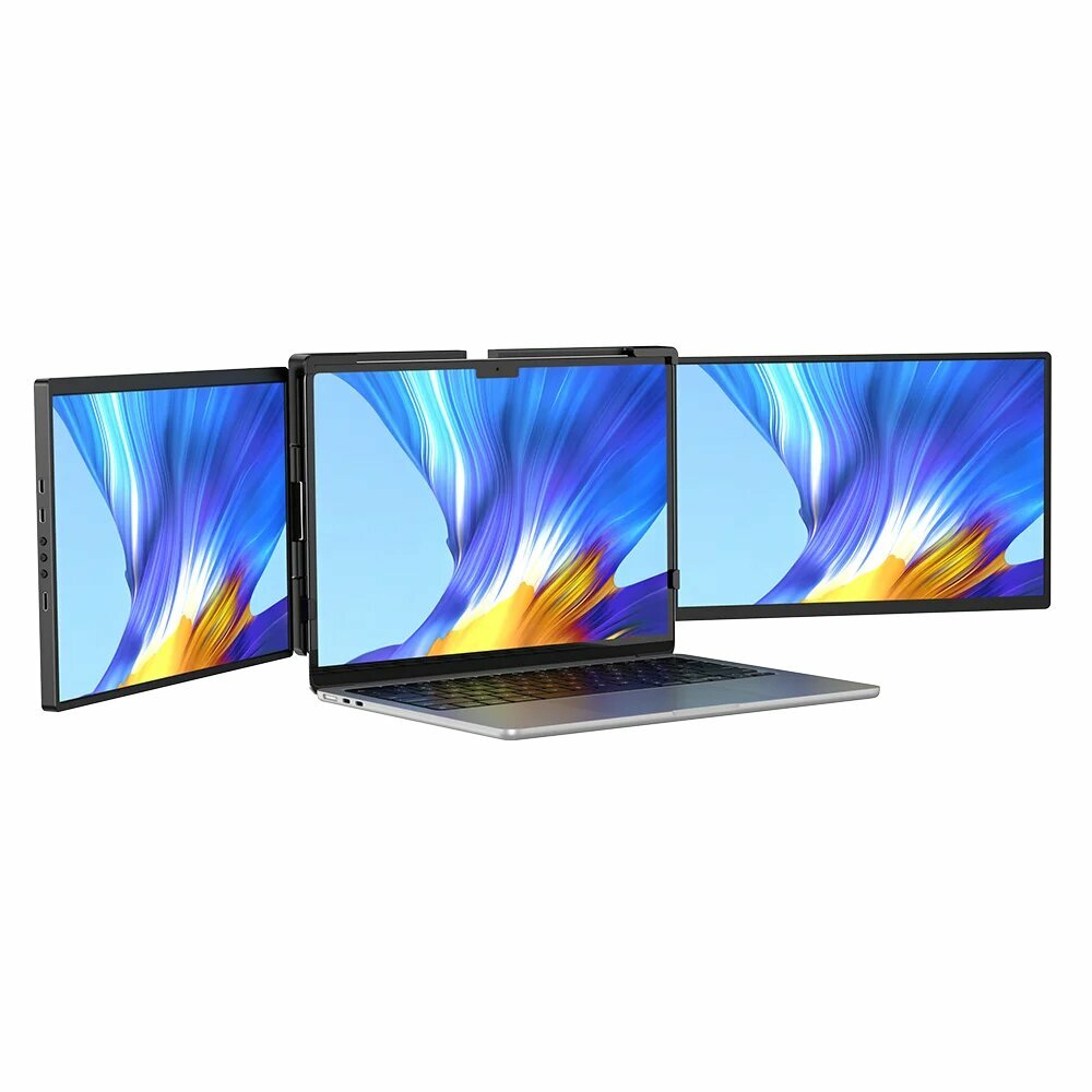 EVICIV Портативный монитор для ноутбука 14 дюймов 2K QHD Разъемное двойное и тройное расширение экрана Совместимый с Windows/Mac/Chrome Linux