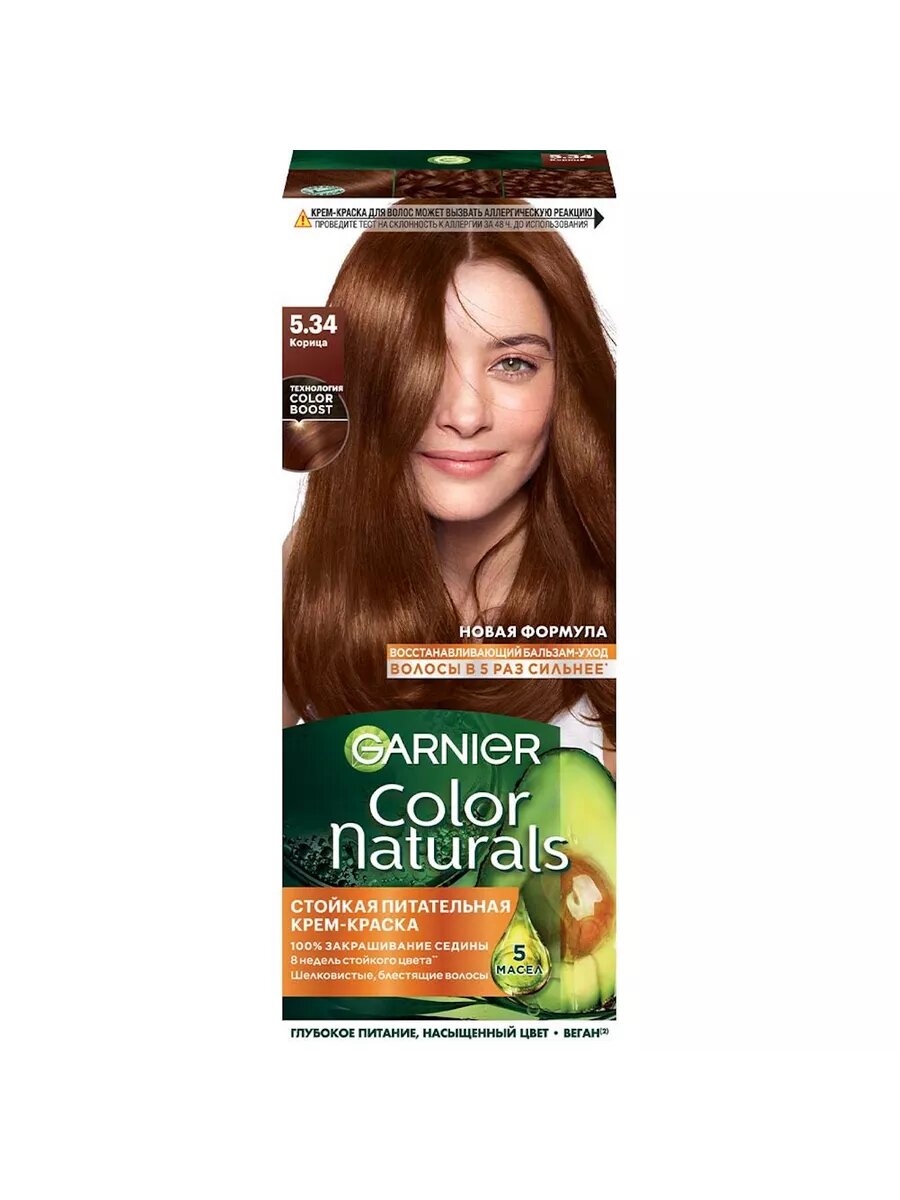 Color Naturals Краска для волос 5.34 Корица