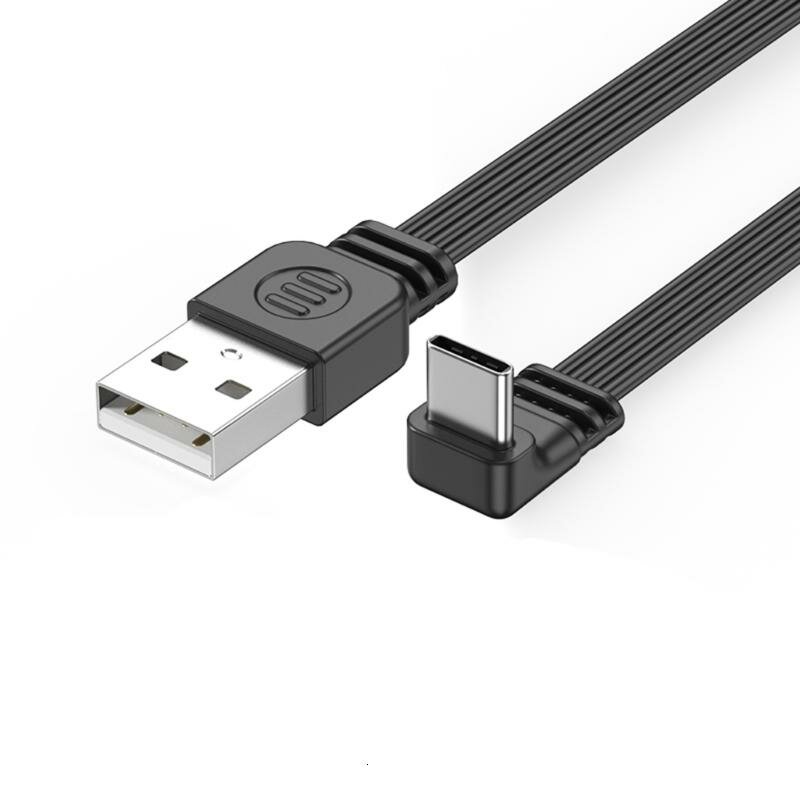 USB 2.0 - Type-C кабель питания 90°/прямой 30-100см, 10cm - USB A для подключения к типу C UD