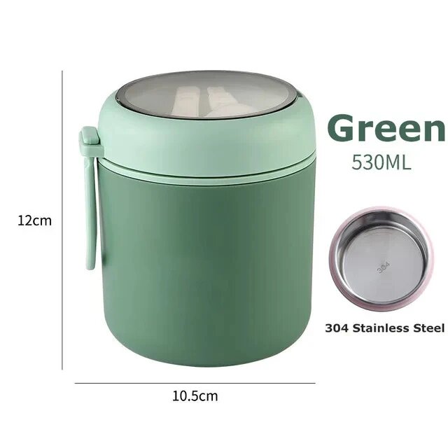 Термочаша из нержавеющей стали 530/710 мл Зеленый, Green530ml