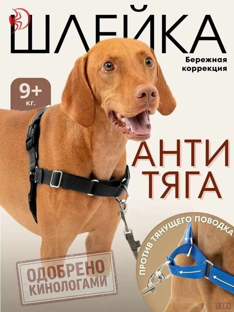 Шлейка для собак крупных и средних пород антитяга