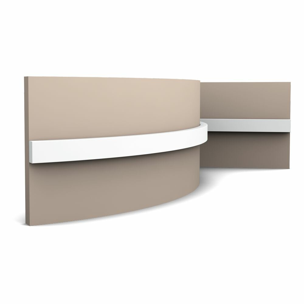 Карниз Гладкий Гибкий Orac Decor SX194F Д200xШ1xВ2 см Лепнина / Орак Декор.