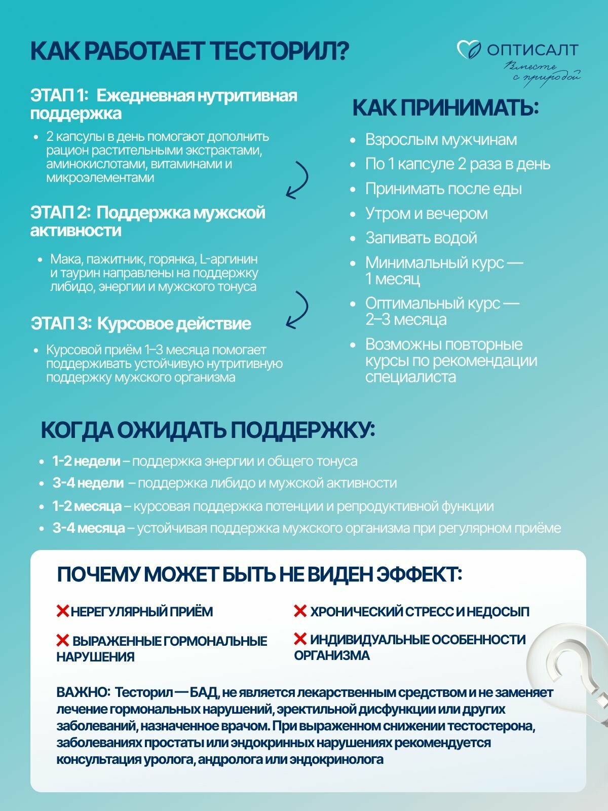 Тесторил БАД 60 капсул для нормализации тестостерона, потенции, либидо у мужчин, мака перуанская, пажитник, горянка, L-аргинин, таурин, цинк, селен, витамины — фото 1