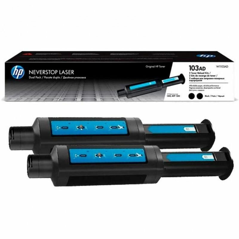 Тонер-картридж, комплект HP W1103AD (№103A) для HP Neverstop Laser 1000a/1000n/1000w/1200a/1200n/1200w (2*2500 стр)