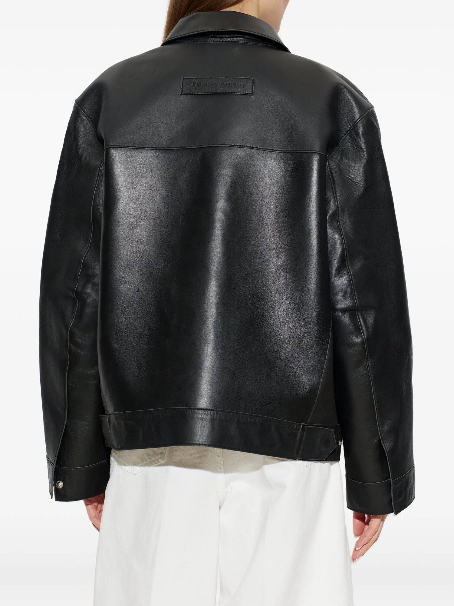 Куртка Samsoe Samsoe Sastevie leather jacket, размер 44 — фото 1