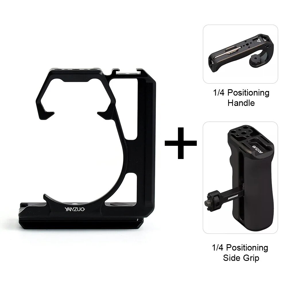 YANZUO Клетка для камеры LUMIX S1H Черный, Kit3 Black All in