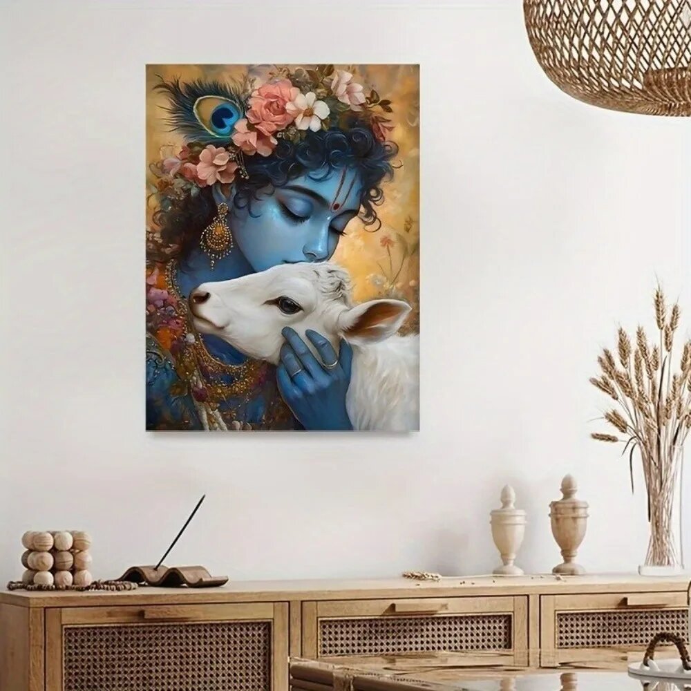 Металлическая табличка Кришна CIFBUY 20x30cm