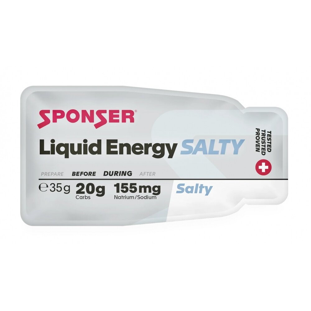 Sponser Liquid Energy Salty, пакетик 35 г, Вкус Neutral / Неатральный