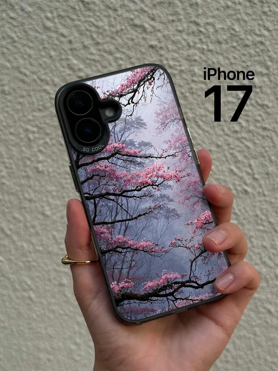 Чехол на iPhone 17 с сакурой