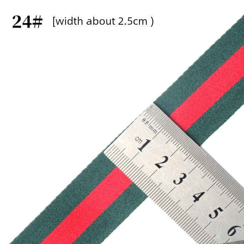 Лента 24# цвет 2.5 см ширина 5 м для рукоделия, декора одежды, футболок, шляп и обуви