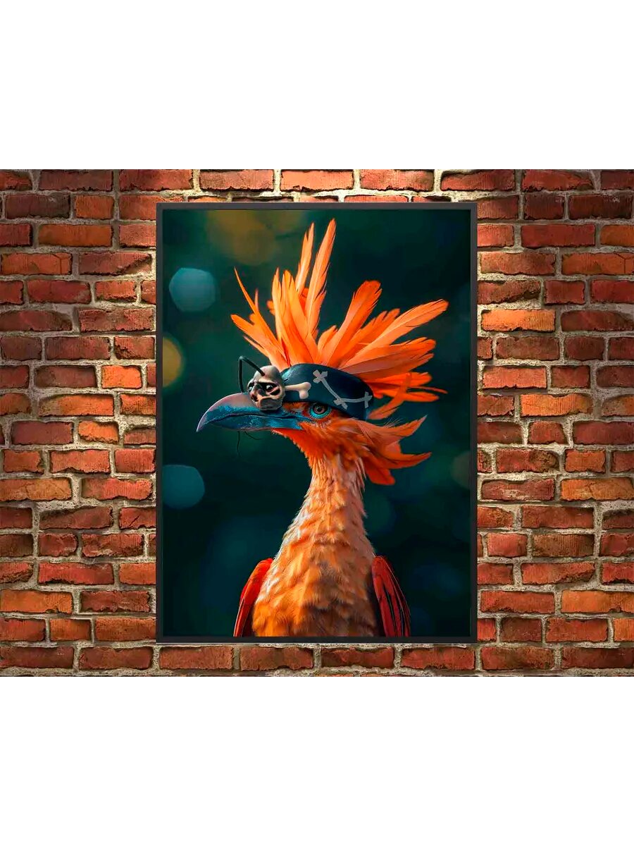 Птица-пират Удод 2, Плакат 30x42см