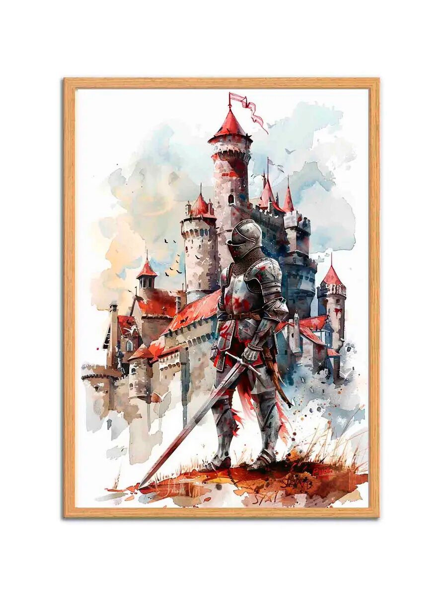 Синица-Птичий рыцарь 1, Плакат 30x42см